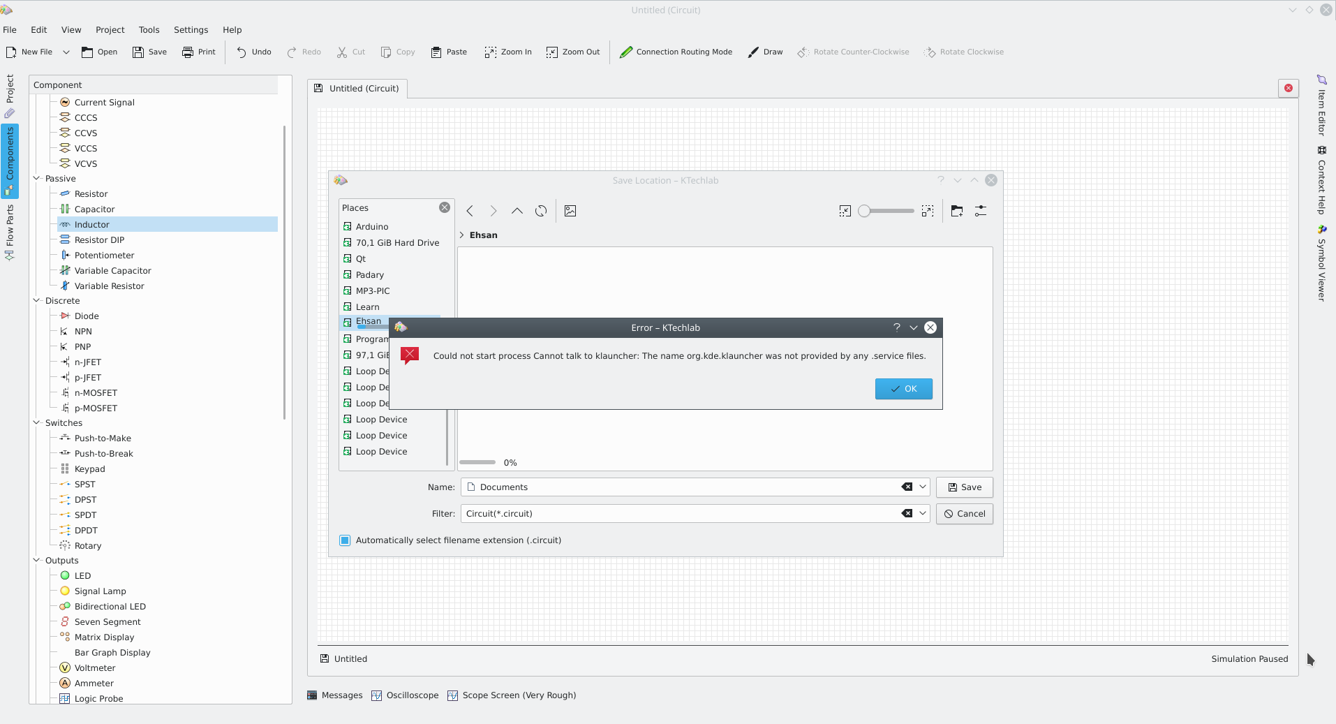 cant save scheme · Issue #51 · ktechlab/ktechlab · GitHub