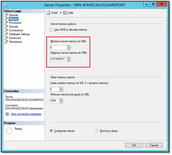 SQL Server Memory Settings jpg
